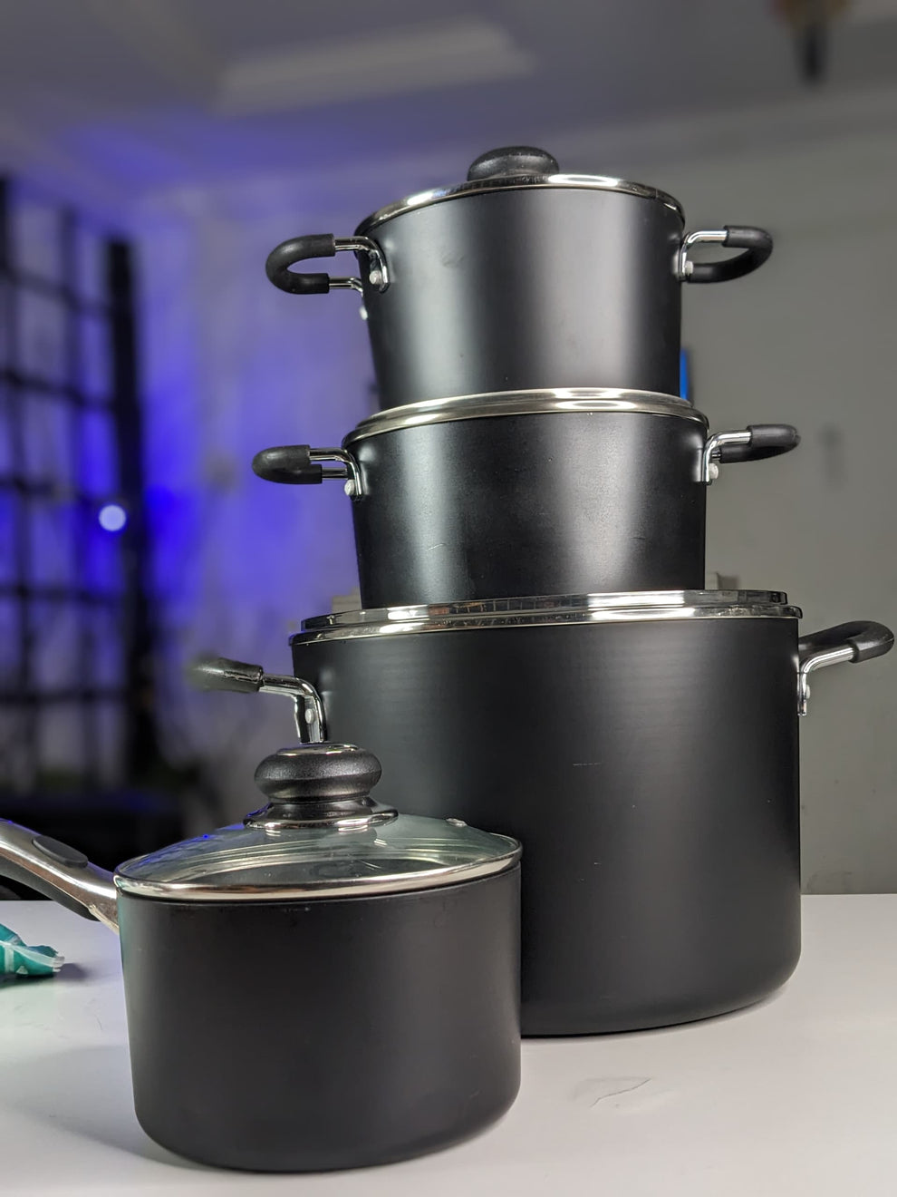 Chef inox Professional Stoneware granite set sizes : 28cm/20cm/16cm/18 ...