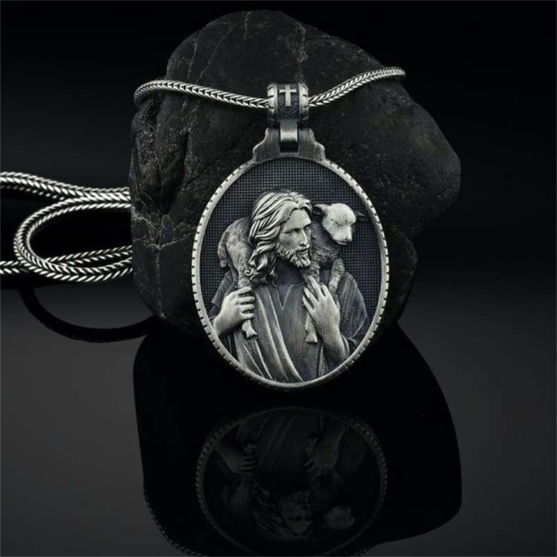 Jesus our Shepherd Jewelry Alloy Pendant & necklace – Nigerian China